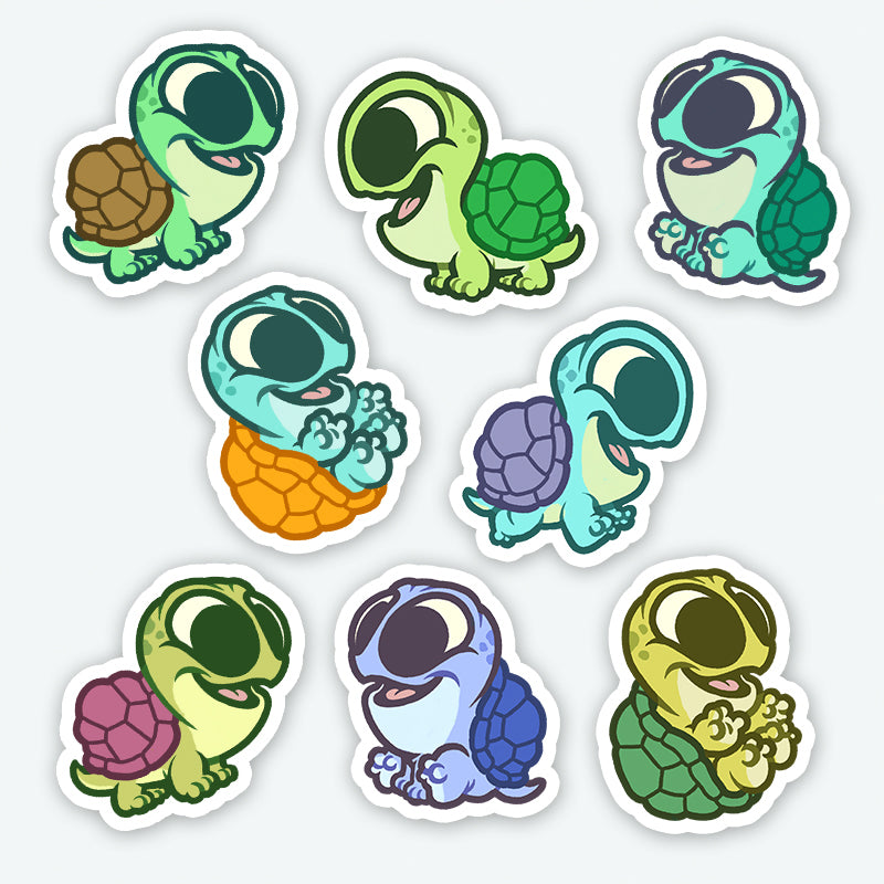 "Turtles" Mini Sticker Set – Bindlewood Shop